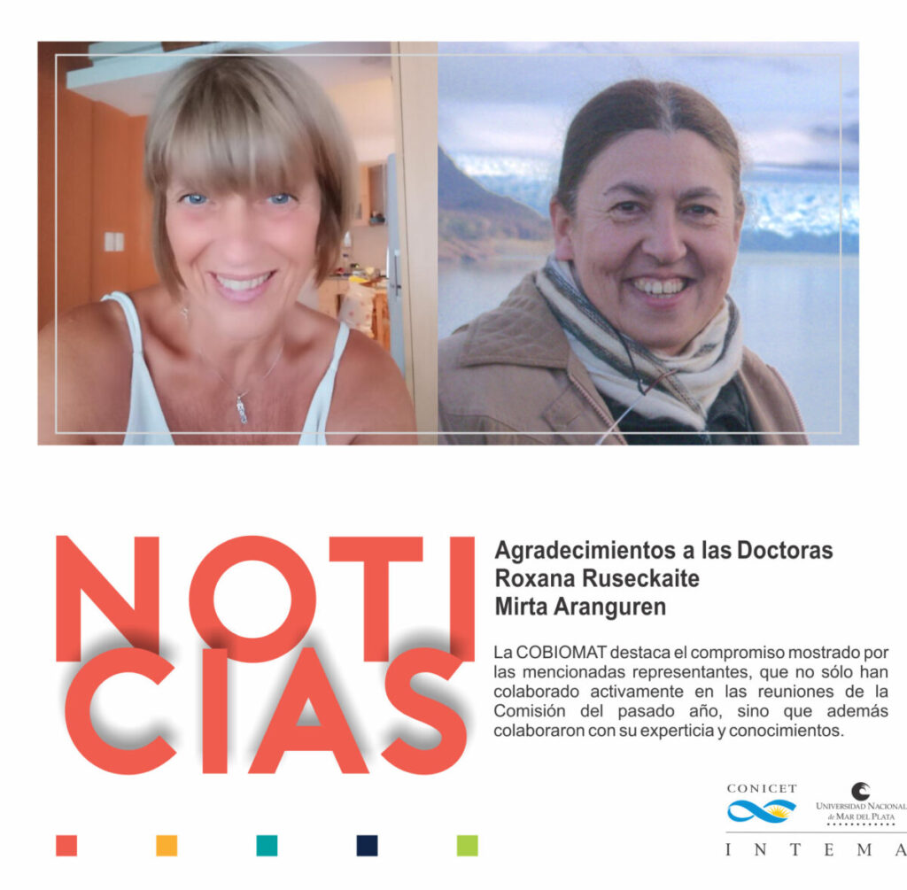 Agradecimiento a las Dras. Roxana Ruseckaite y Mirta Aranguren – INTEMA ...
